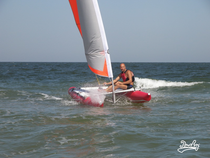 Inflatable sailing catamaran Ducky-13