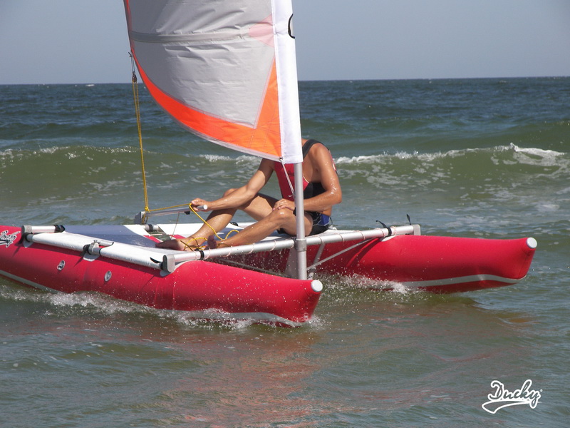 Inflatable sailing catamaran Ducky-13