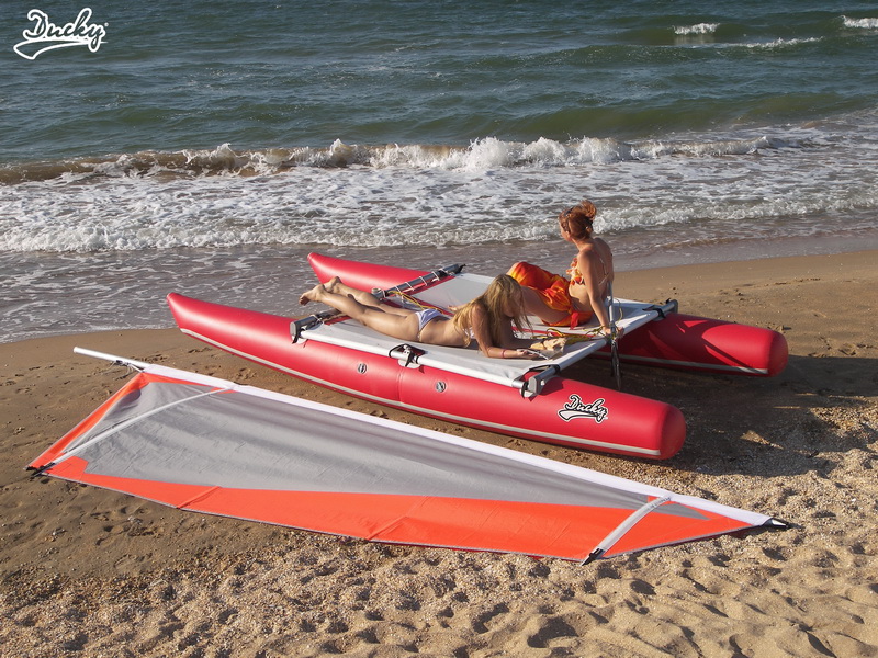 Inflatable sailing catamaran Ducky-13