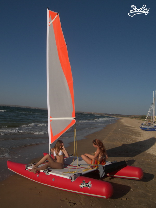 Inflatable sailing catamaran Ducky-13