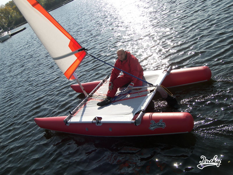 Inflatable sailing catamaran Ducky-13