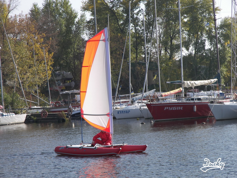 Inflatable sailing catamaran Ducky-13