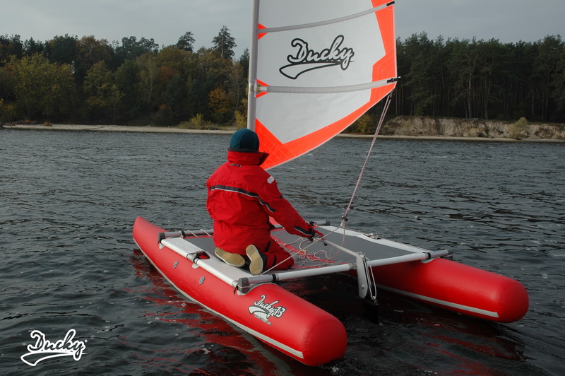 Inflatable sailing catamaran Ducky-13