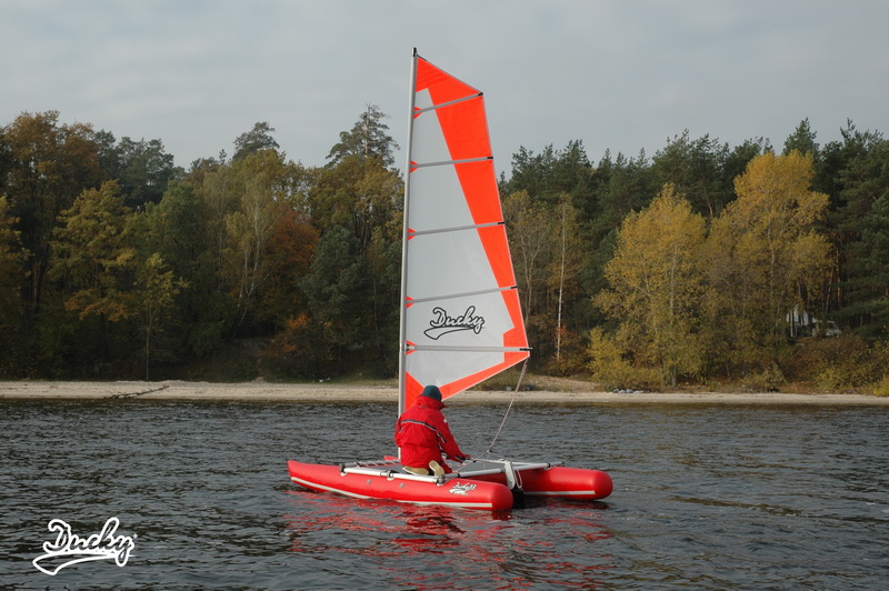 Inflatable sailing catamaran Ducky-13