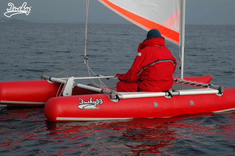Inflatable sailing catamaran Ducky-13