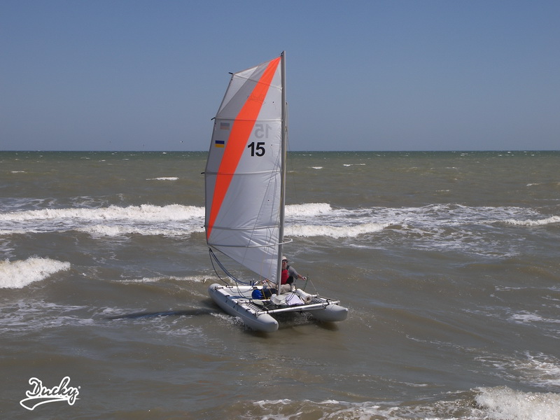 Inflatable sailing catamaran Ducky-15