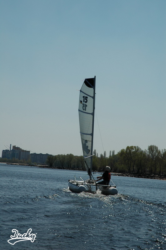 Inflatable sailing catamaran Ducky-15