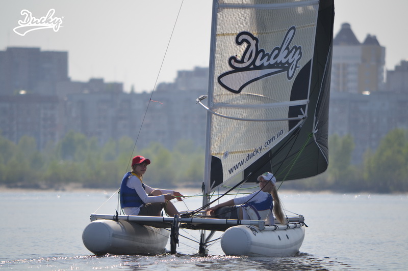 Inflatable sailing catamaran Ducky-15