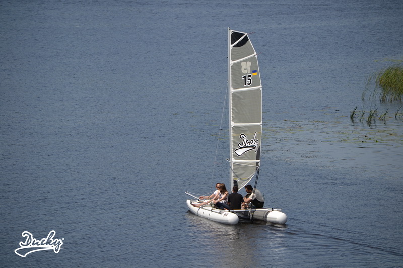 Inflatable sailing catamaran Ducky-15