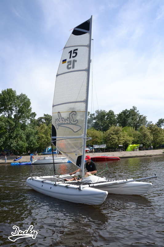 Inflatable sailing catamaran Ducky-15