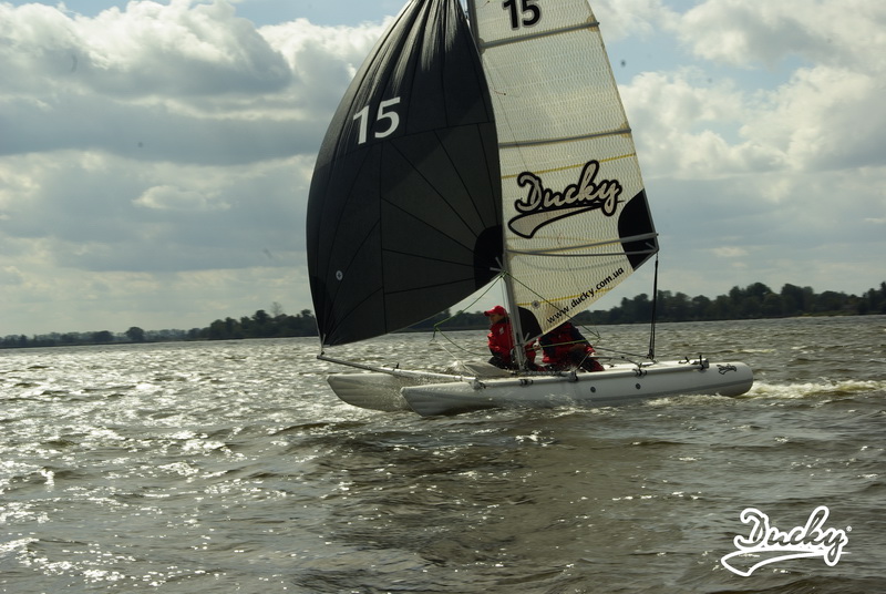 Inflatable sailing catamaran Ducky-15