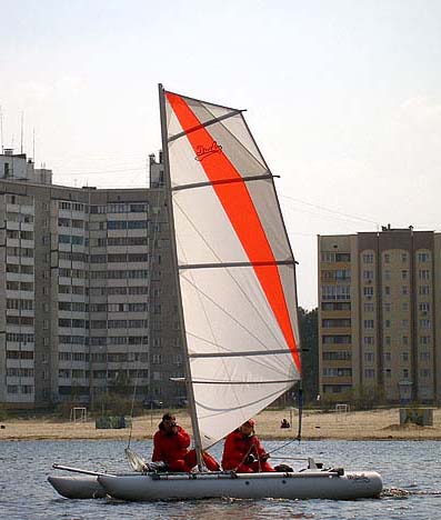 Inflatable sailing catamaran Ducky-15